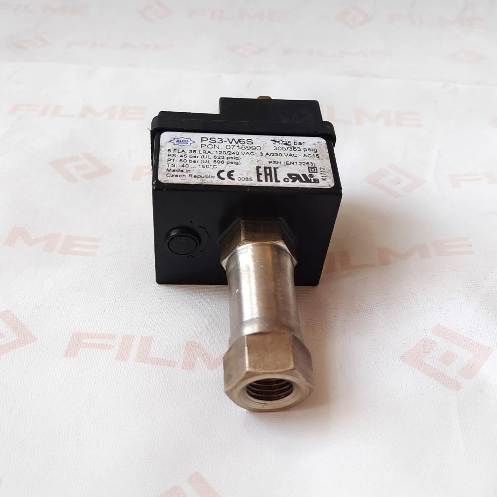 Safety Pressure Switch PS3-W6S 21/25bar 0715990 for ALCO OEM – FILME ...